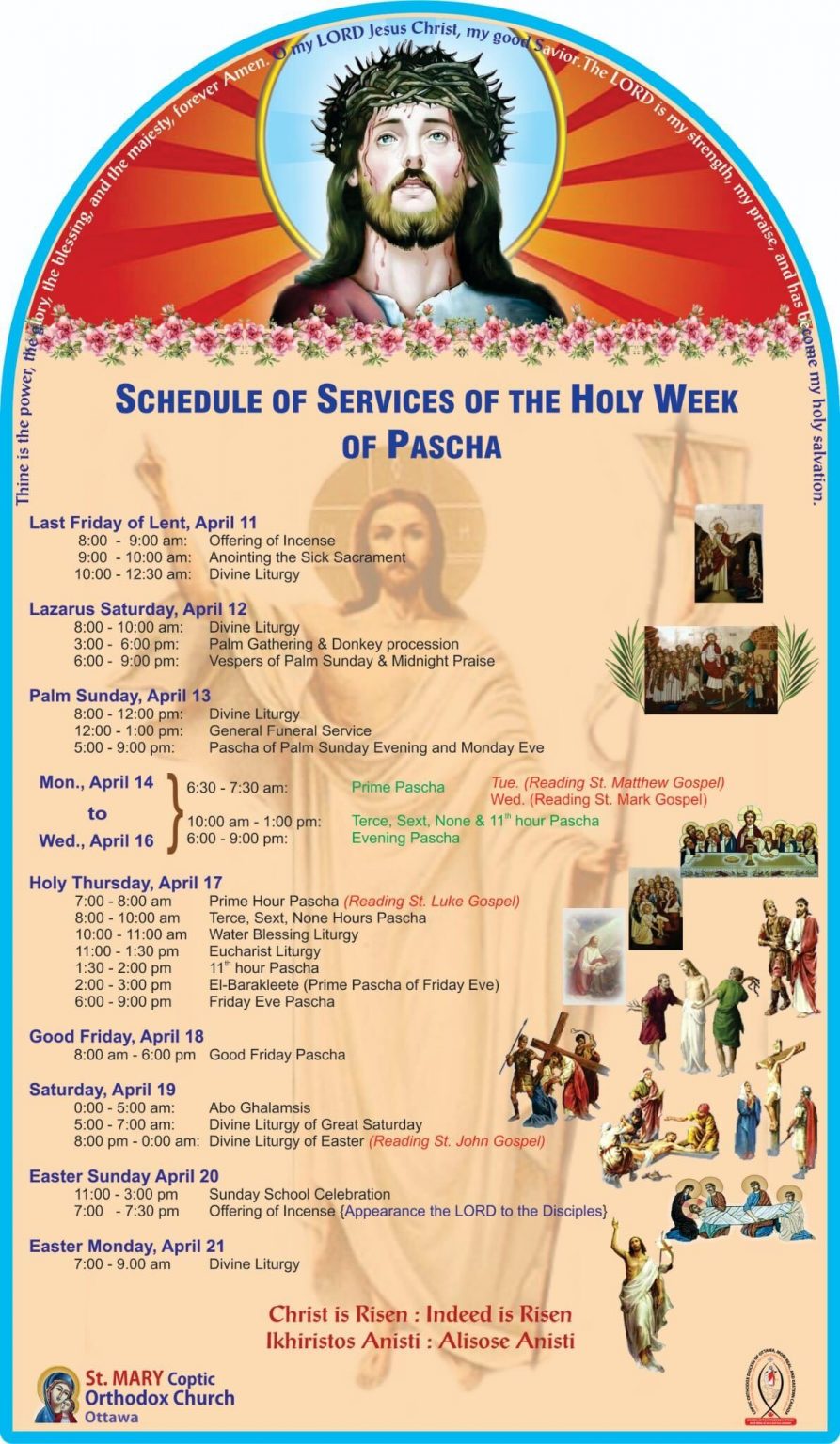 Holy Week Services – St. Mary Coptic Orthodox Church